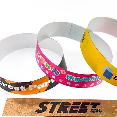China Customized Holographic Wristbands with Custom Logo and Text Printing for Events for sale