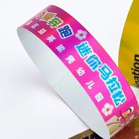 China Security Holographic Wristbands Disposable Featuring Custom Printed Text and Logos for sale