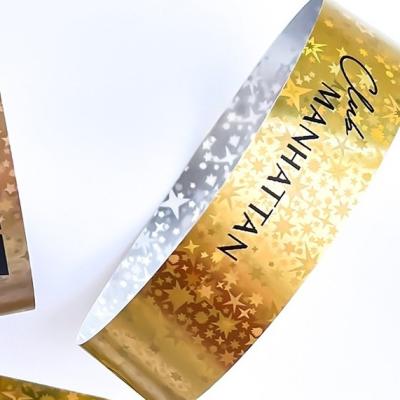 China Plastic Glitter Holographic Bracelet The Ultimate Party Accessory for Adults and Kids for sale