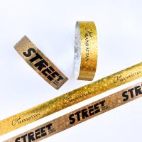 China Customizable Golden Star Glitter Holographic Bracelets Perfect for Party Favors for sale