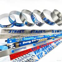 China Ultimate Event Accessory Unisex Fashionable and Adjustable Paper Wristbands in Silver or Gold for sale