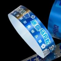 China Glitter Style Plastic Adjustable Tyvek Wristbands The Ultimate Party and Events Accessory for sale