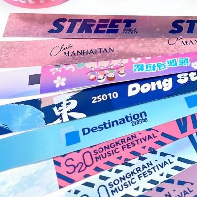 China Durable Colorful Holographic Wristbands Perfect for Event Entry & Custom Messaging for sale
