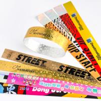 China Party Concert Promotional Items Customizable Golden Star Glitter Holographic Bracelets for sale