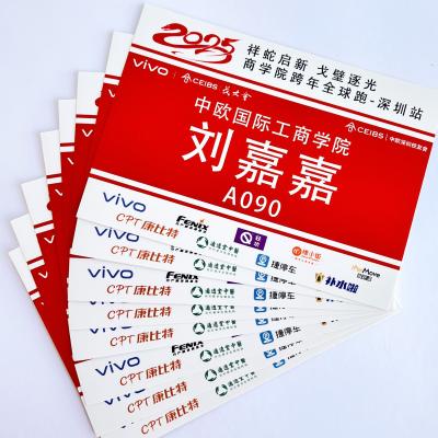 China Screen Printing Method Race Identifier Numbers with High Tear Resistance for sale
