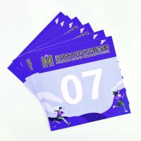 China Tyvek Race Bib Numbers 210mm Screen Printed Custom Colors for sale