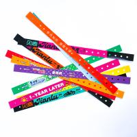 China Custom PVC Wristbands with Logo Waterproof for Events for sale