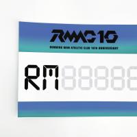 China 0.5mm Thickness Race Bib Numbers Screen Printing Method and in White Red Blue or Customized Colors for sale