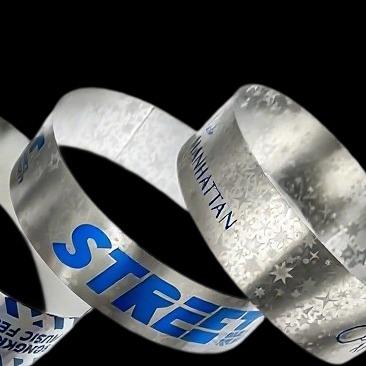 China Add Some Sparkle to Your Event with Glitter Party Wristbands Customizable and Durable for sale