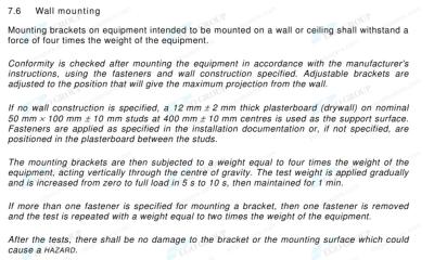 China IEC61010-1 Clause 7.6 Electrical Safety Testing Simulated Wall for sale