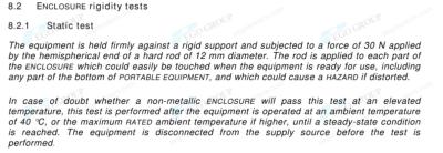 China IEC61010-1 Clause 8.2.1 Finger Probes 12mm Hemispherical Test Rod for sale
