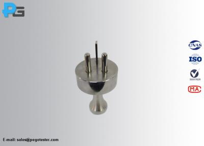 China Flat and Round Pin Test Plugs for AS/NZS 3112 Figure G1 Three-Pin Socket-Outlets with Full Insertion and Finger Test for sale