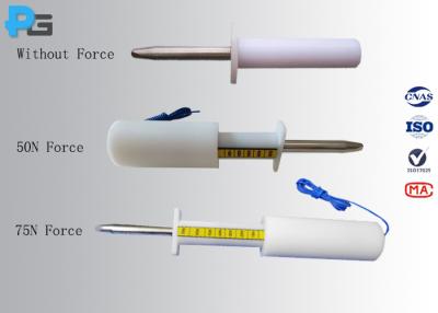 China IEC61032 Rigid Finger Test Probe 11 Customized Insulating Material With 50N/75N Force for sale