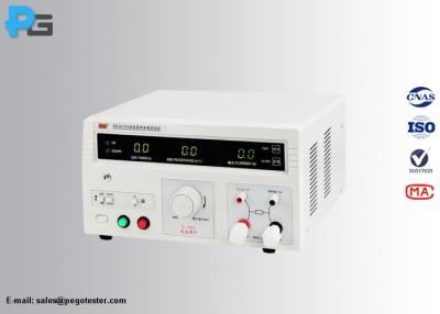 China Alarming Function Electrical Safety Test Equipment 5~32A 10~600mΩ Earth Resistance Tester for sale