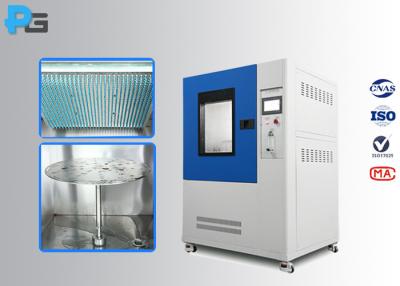 China High Accuracy Filter Rain Test Chamber 0.4mm Nozzle IEC60529 IPX12 With PLC Touch Screen for sale