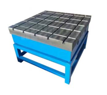 China Cast Iron T Slotted Floor Plate Hollow Type Spray Paint for sale