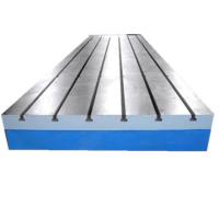 China Rectangular T-Slotted Floor Plate 8000x3000mm with HB170-240 Hardness and 570um Finish Plane Tolerance for sale