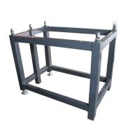 China Custom CNC Machine Leveling Steel Welding Stand - 600mm Height, 3mm Thickness with 5-Point Adjustable Bolts for sale