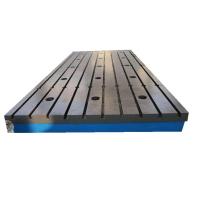 China Heavy Duty Cast Iron T-Slot Base Plate 3000x1500mm with 150 Tons/m² Load Capacity and Low Inaccuracy Error for sale