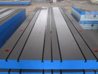 China Custom Cast Iron T-Slot Base Plate with Access Tunnels - 14-42mm T-Slots, 180-200 HB Hardness for sale