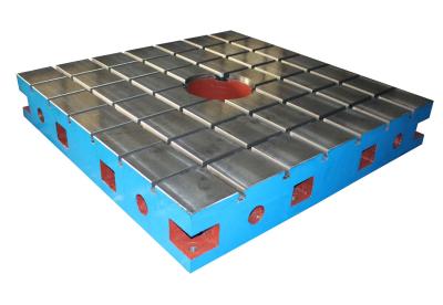China 1500x1500mm Cast Iron Surface Plate with Central Hole - HT200-350 Material, HB170-240 Hardness for Precision Measurement for sale