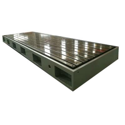 China High Hardness T Slotted Floor Plate Non Glaring Hand Scrap Surface Finish for sale