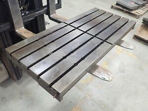 China Heavy Duty Steel T-Slot Plate 700x200mm with 50mm Profile Height and 100mm Slot Spacing for sale