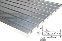 China Heavy Duty Steel T-Slot Plate 700x200mm with 50mm Profile Height and 100mm Slot Spacing for sale