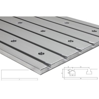 China Rectangular Steel Clamping Plate with T-Slots - C45 Tool Steel Construction for Industrial Production for sale