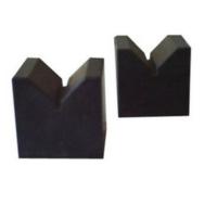 China High Precision Black Granite V Block 150 x 150 mm with 90° V-Slot for Industrial Measurement for sale