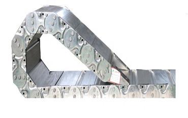 China TLG 100 Fully Enclosed Steel Drag Chain with 1200mm Width for Cable Protection in Industrial Applications for sale
