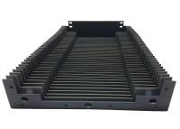China Guard Shield Telescopic Bellow Cover with 1.5mm PVC Plate and 0.33mm Protective Cloth for CNC Machine Protection for sale