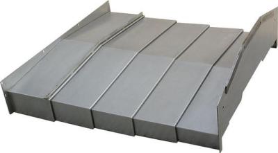 China Telescopic Skid Accordion Bellow Cover Steel Plate CNC Machine Way Protection 18 Gauge for sale