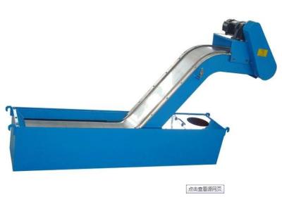 China Magnetic Metal Chip Conveyor 150-600mm Width, 100-500kg/min Debris Removal for Industrial Applications for sale