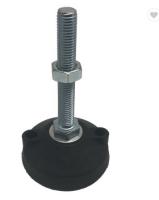 China Galvanized Steel Leveling Foot with Reinforced Nylon Base - 10000N Load Capacity, 50-80mm Diameter Options for sale