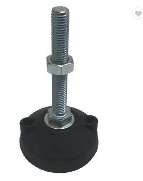 China Galvanized Steel Leveling Foot with Reinforced Nylon Base - 10000N Load Capacity, 50-80mm Diameter Options for sale