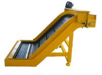China Carbon Steel Metal Chip Conveyor 1.2-1.4M/Min Speed 60° Incline for CNC Machine Chip Removal for sale