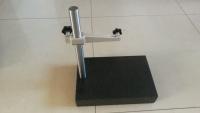 China High Hardness Granite Comparator Stand 200x200mm with 0.005'' Flatness and Micro Screw Fingertip Control for sale