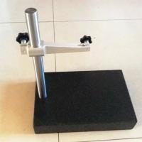China High Hardness Granite Comparator Stand 200x200mm with 0.005'' Flatness and Micro Screw Fingertip Control for sale