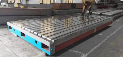 China High-Density Cast Iron T-Slotted Floor Plates - 2000x1000mm Size, Grade 1-3 Flatness Accuracy for sale