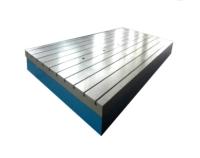 China 1000x1000mm Cast Iron Surface Plate with T-Slot | Grade 2 39μm Flatness | 160 BHN Hardness for sale