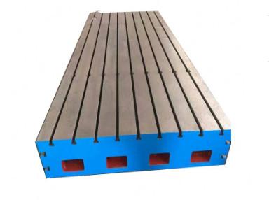 China Cast Iron T Slot Surface Table 400x400mm Grinding Steel Plate Precision Grade 1-3 for sale