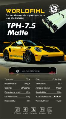 China TPU Matte Finish PPF Paint Protection Film 8mil Thickness Wet Installation OEM for sale