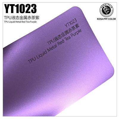 China Colored TPU Protective Film Self-Healing Self-Cleaning Impact Stone-Chip Resistant Car Wrap for sale