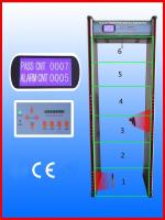 China Walk through Metal Detector door，Door frame metal detector, JLS-200C(6 Zones&LCD display) for sale