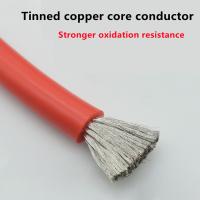 China Copper 8 AWG Flexible Silicone Cable 1650/0.08 600V 200 Degree for sale