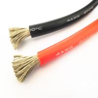 China Flexible Silicone Cable 5000/ 0.08 4AWG Tinned Copper Conductor Silicone Rubber Wire for sale