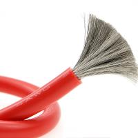 China Flexible Silicone Cable 5000/ 0.08 4AWG Tinned Copper Conductor Silicone Rubber Wire for sale