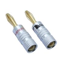 China 24K Gold Plated Nakamichi Speaker Connectors , Practical Nakamichi BFA Banana Plugs for sale