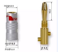 China 24K Gold Plated Nakamichi Speaker Connectors , Practical Nakamichi BFA Banana Plugs for sale
